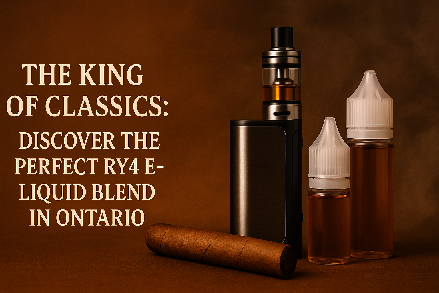Best RY4 E-Liquid Ontario: Tobacco, Caramel, Vanilla Vape – DRAGON VAPE