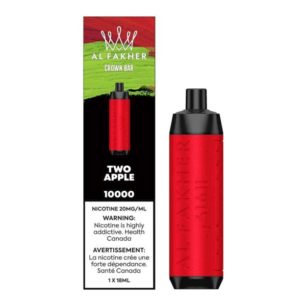 Al Fakher Crown Bar 10K - Two Apple – DRAGON VAPE