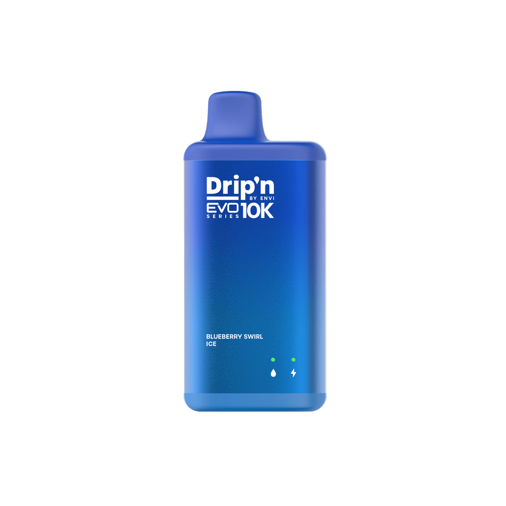 ENVI Drip'n EVO Series 10k - Blueberry Swirl Ice Disposable Vape ...