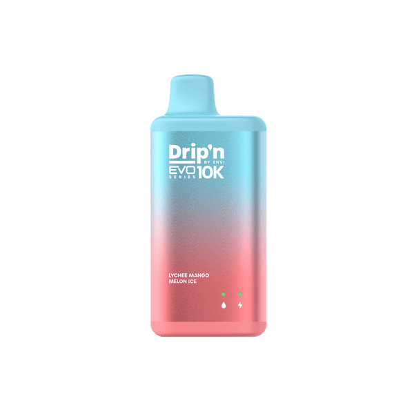 ENVI Drip'n EVO Series 10k - Lychee Mango Melon Ice Disposable Vape ...