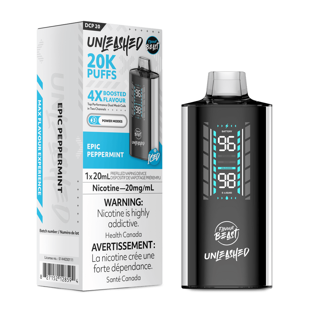 Flavour Beast Unleashed 20k - Epic Peppermint Disposable Vape – DRAGON VAPE