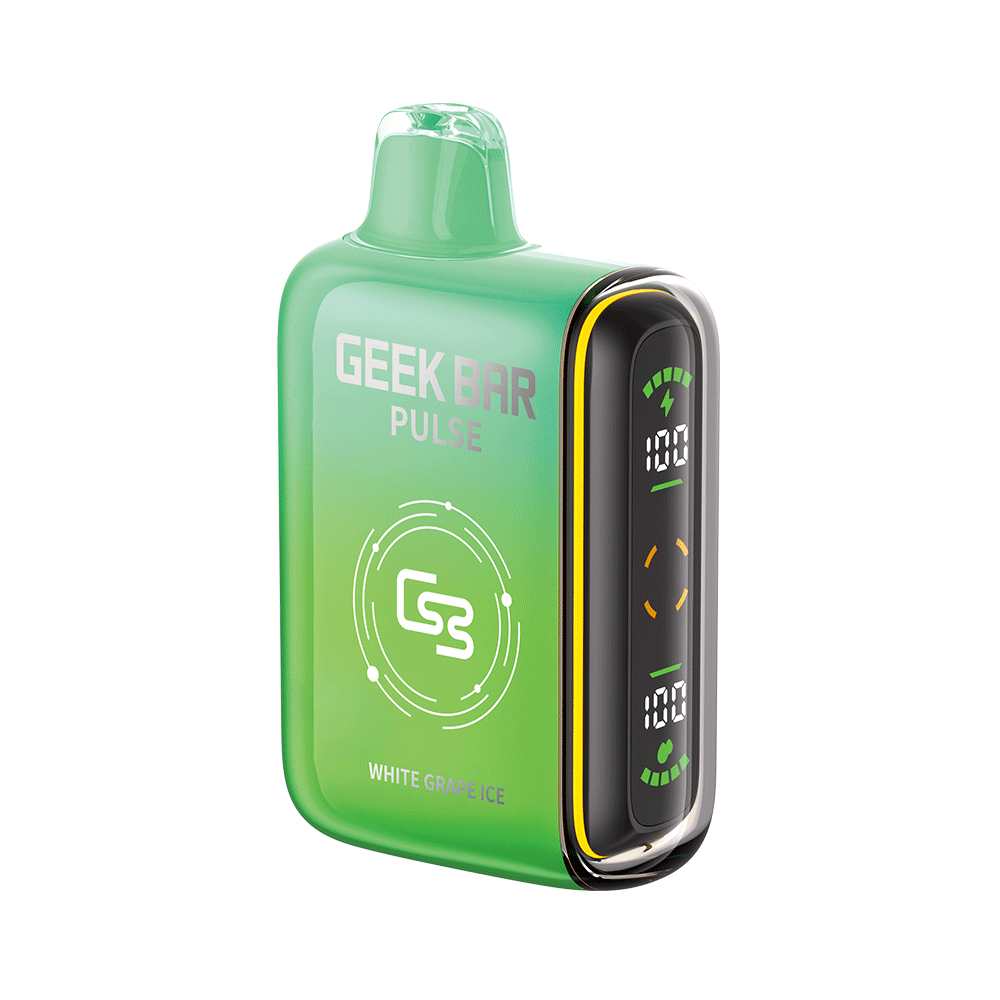 Geek Bar Pulse - White Grape Ice Disposable Vape – DRAGON VAPE